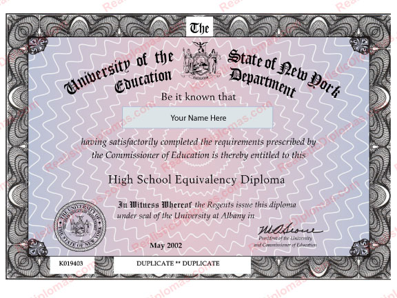 Replacement or Fake Novelty GED Diplomas and Transcripts ...